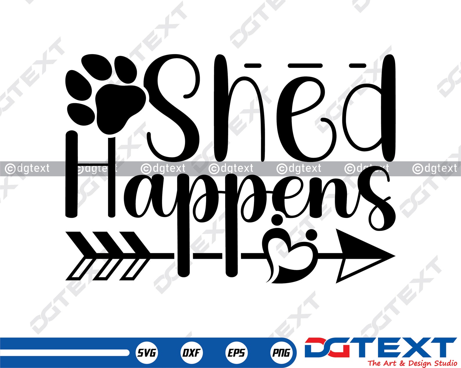 Shed Happens SVG Dog SVG Vector Silhouette Cricut File - Etsy