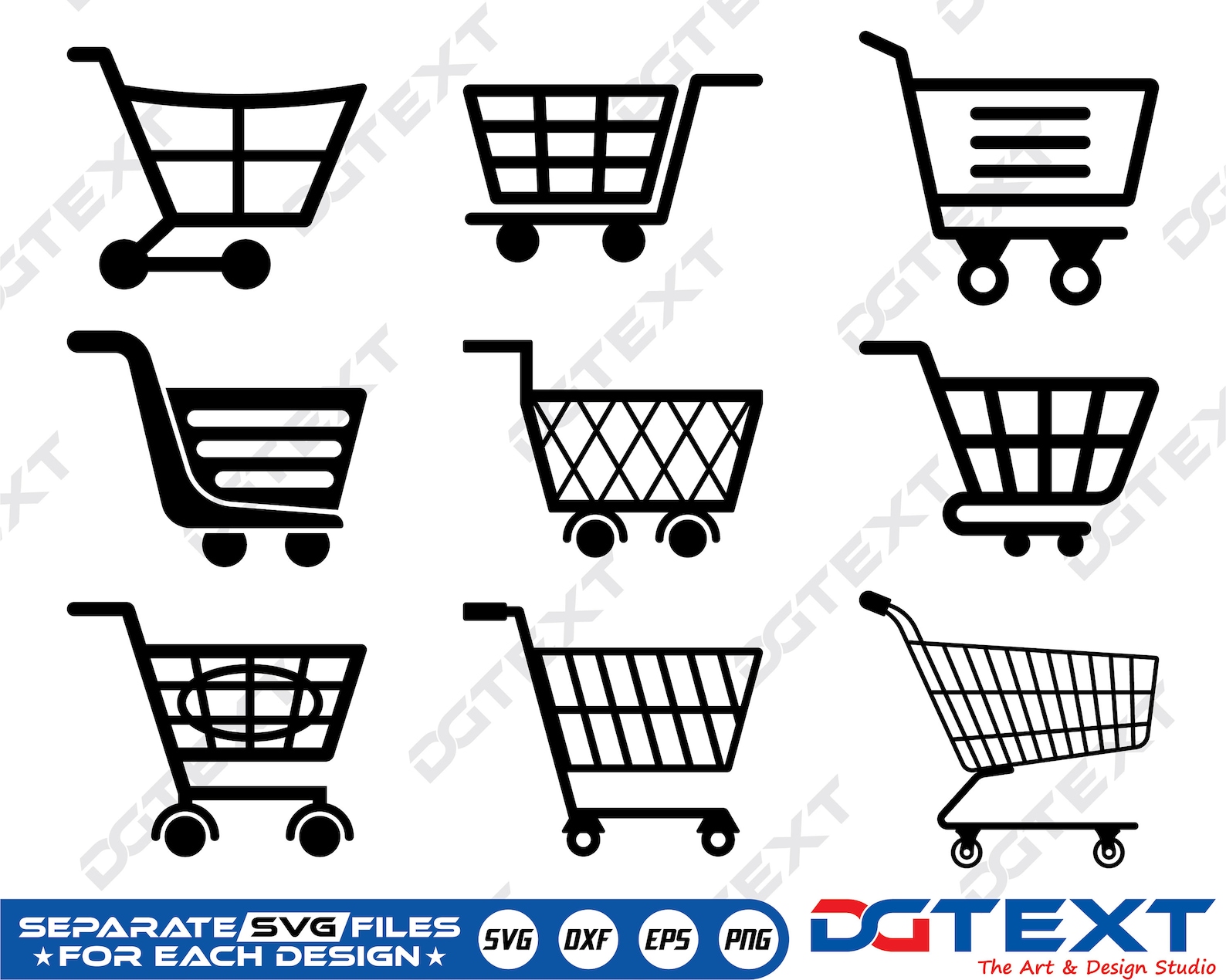 Shopping Cart SVG Shopping Cart Vector Silhouette Cricut | Etsy