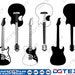 Guitar Svg, Let's Rock Svg, Silhouette, Clipart, Cuttable Design SVG ...