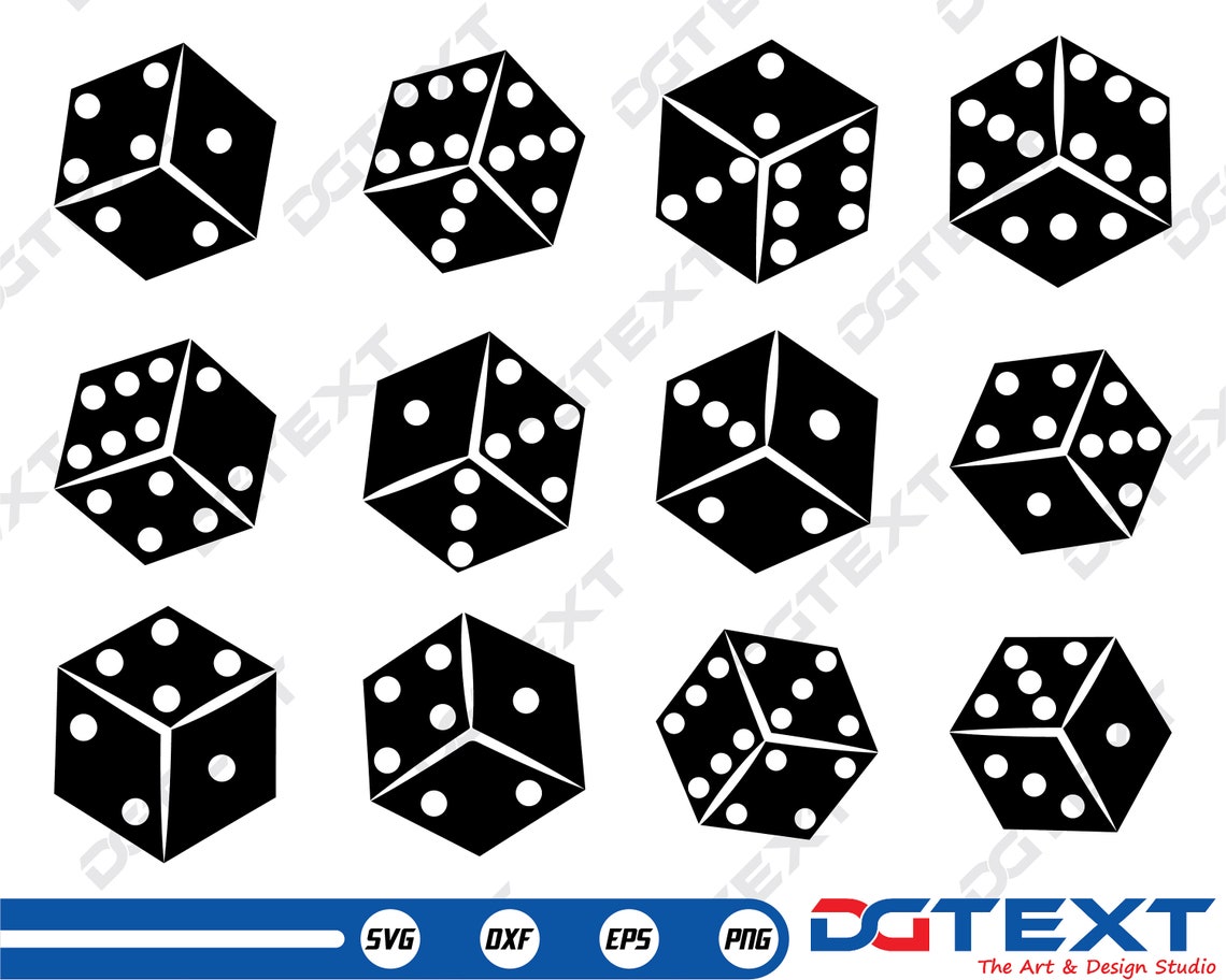 Dice SVG Dice Vector Silhouette Cricut File Clipart - Etsy