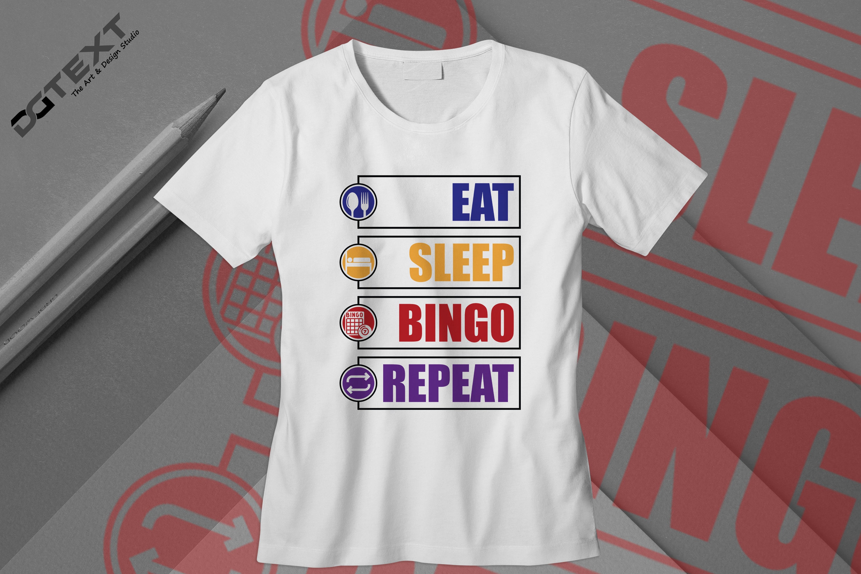 Eat Sleep Bingo Repeat SVG Bingo SVG Vector Silhouette - Etsy UK