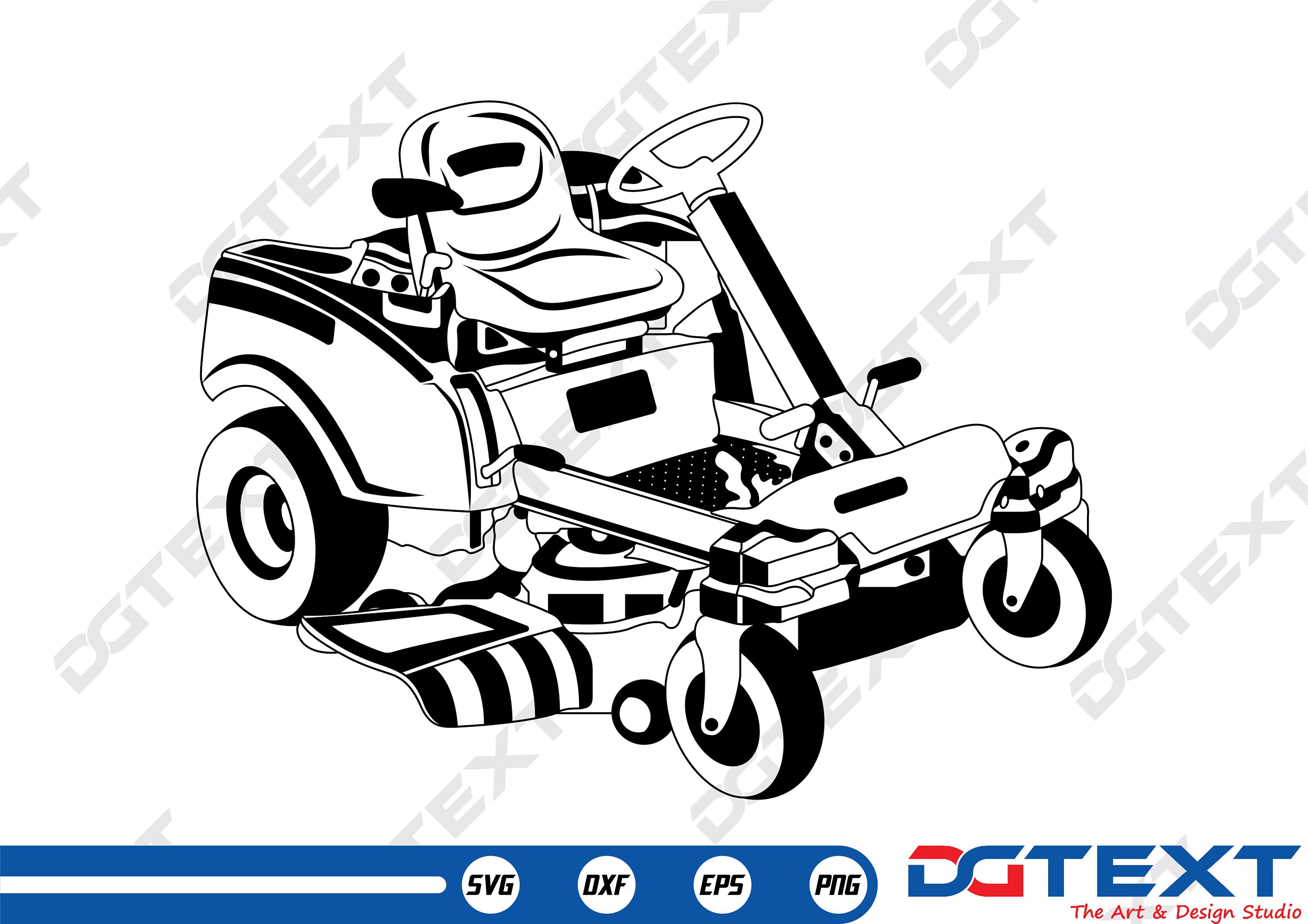 Zero Turn Lawn Mowers SVG Zero Turn Lawn Mowers Vector | Etsy