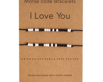 Morse Code I Love You Bracelets - Etsy