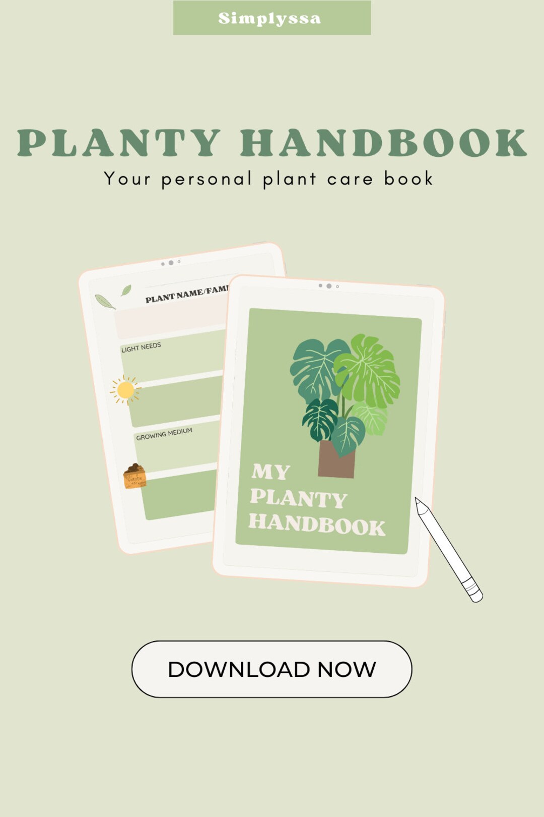 Planty Handbook -printable Download! - Etsy