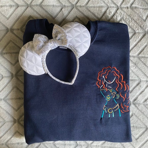 Disney Princess Merida Embroidered Sweatshirt Disney World - Etsy