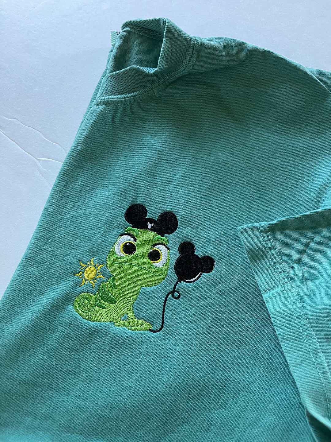Pascal Mickey Hat Embroidered Sweatshirt | Disney Tangled Embroidered ...