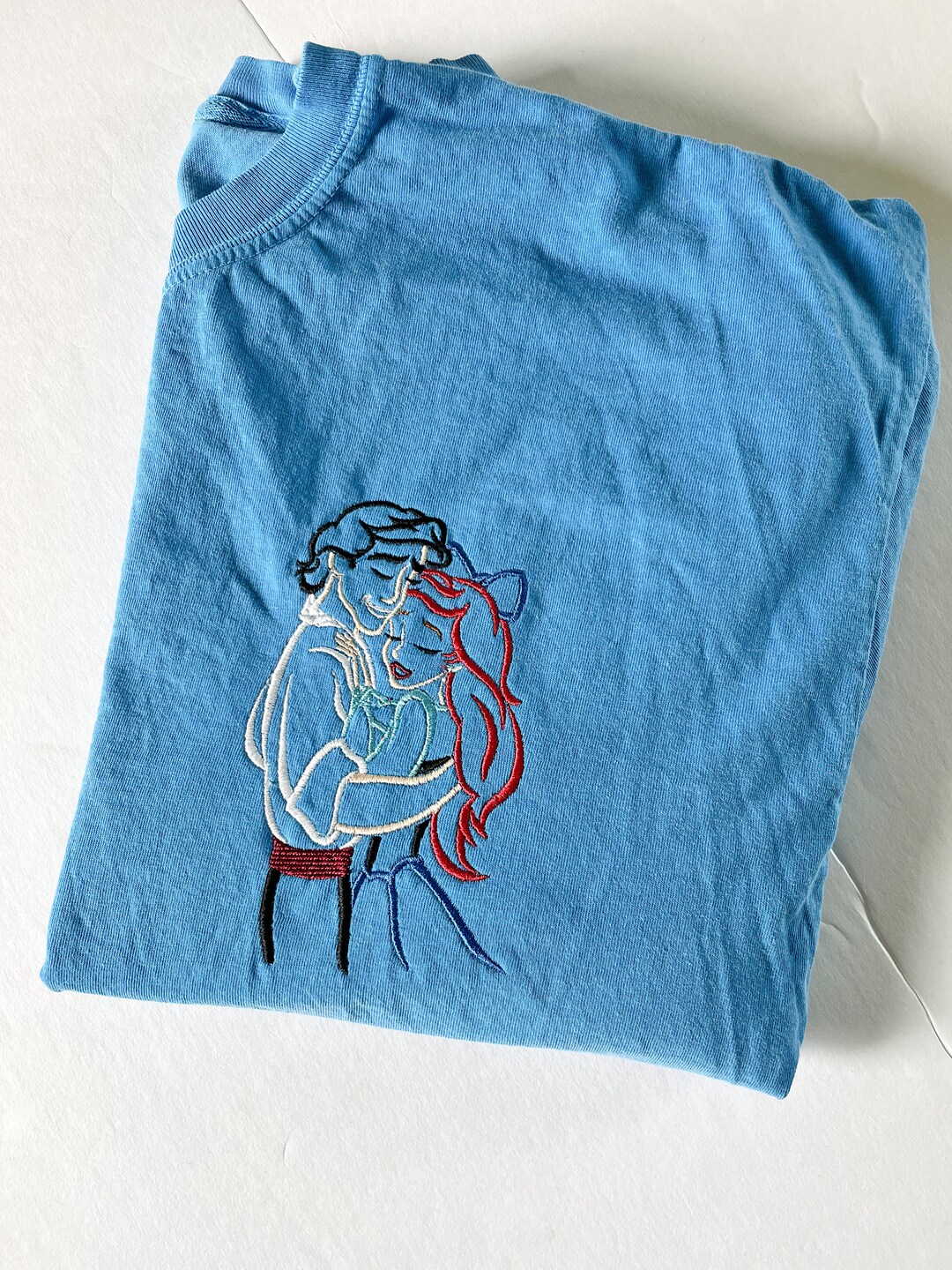 The Little Mermaid Embroidered Shirt, Ariel and Eric Shirt, Disney ...