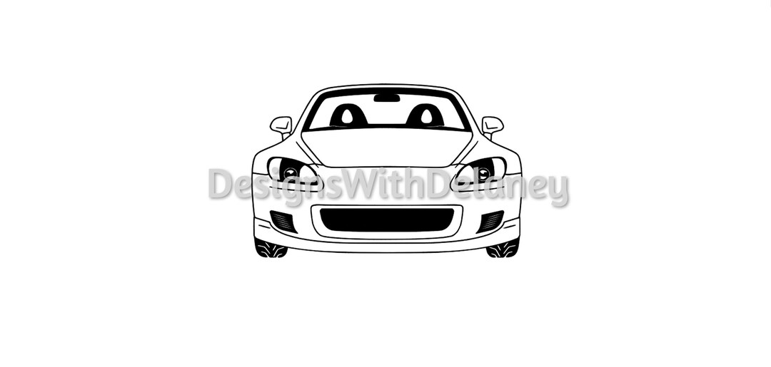 Honda S2000 S2K Sports Car Downloadable Vector SVG PNG Cut File - Etsy