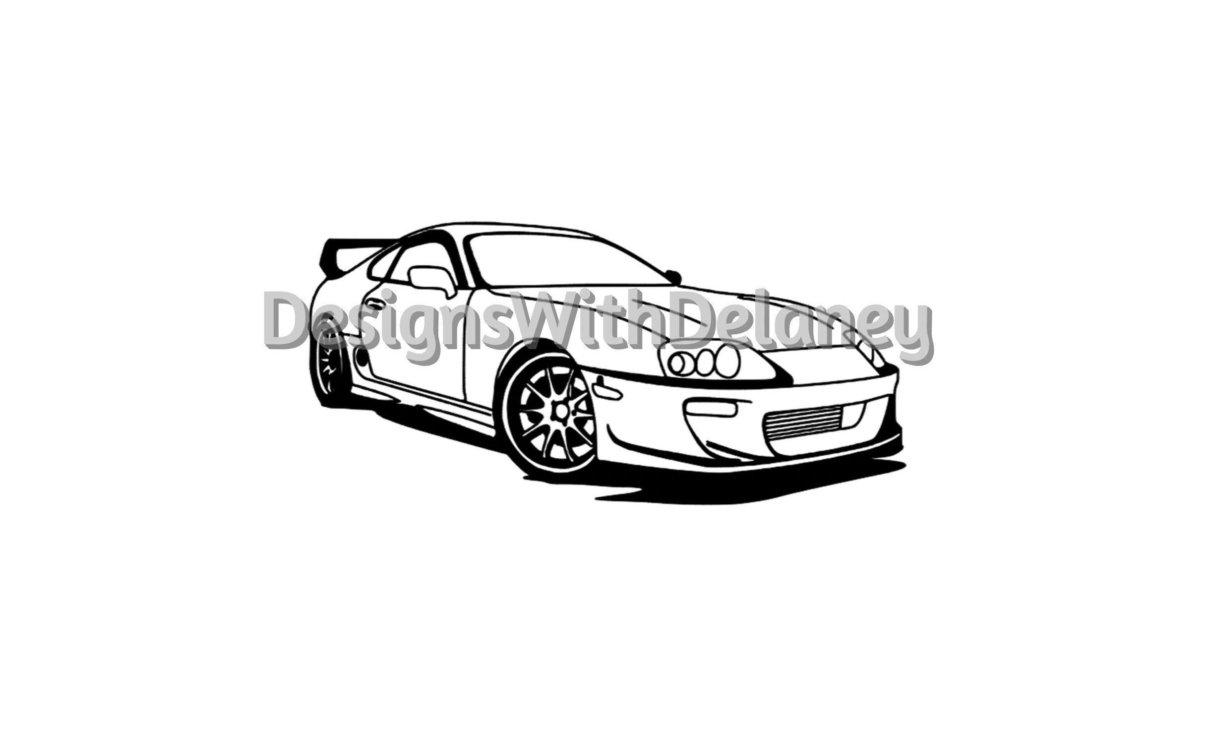 Toyota Supra Downloadable Vector SVG & PNG Cut Files - Etsy Singapore