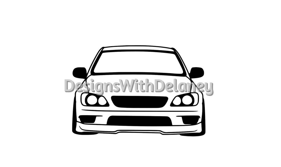 Lexus Is300 Sports Car Downloadable Vector SVG & PNG Cut Files - Etsy