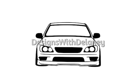 Lexus Is300 Sports Car Downloadable Vector SVG & PNG Cut Files | Etsy