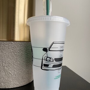 Lexus Is300 Sports Car Starbucks Reusable Tumbler Cup Sports - Etsy