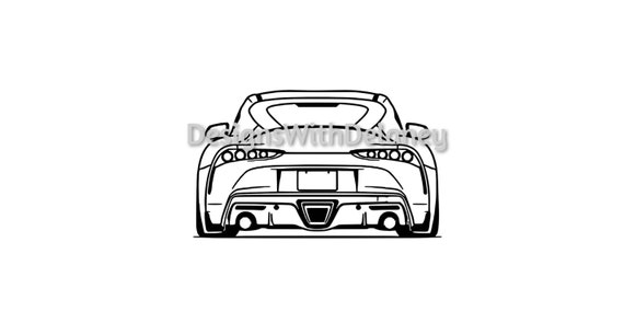 Drawing & Illustration Lexus is300 Sports Car Downloadable Vector SVG ...