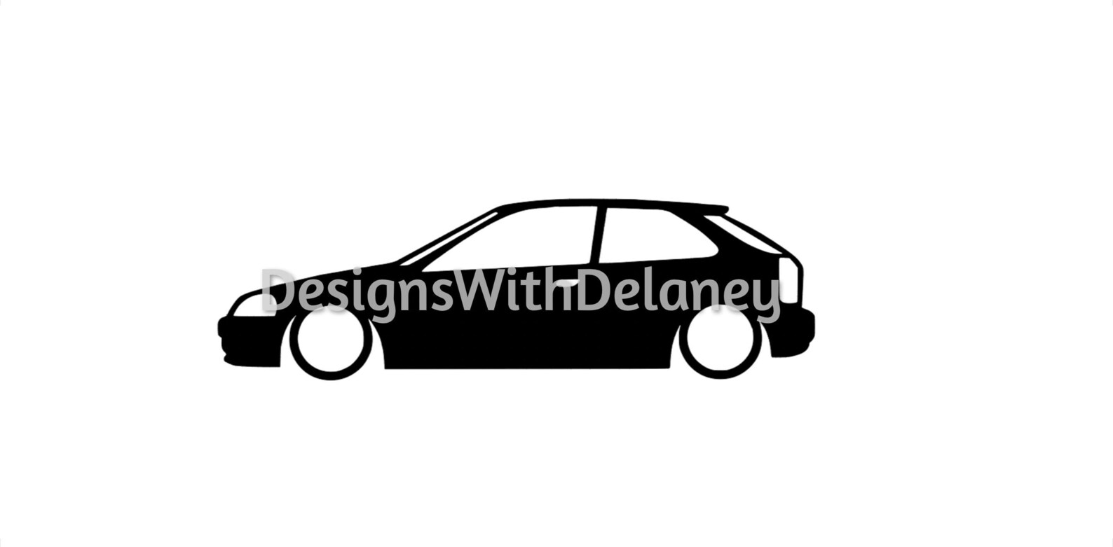 Honda Civic Hatch Hatchback Sports Car Downloadable Vector SVG - Etsy