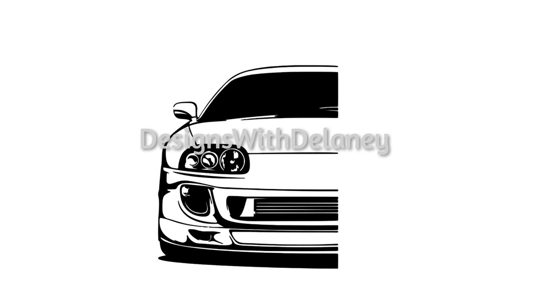 Toyota Supra Sports Car Downloadable Vector SVG & PNG Cut Files - Etsy