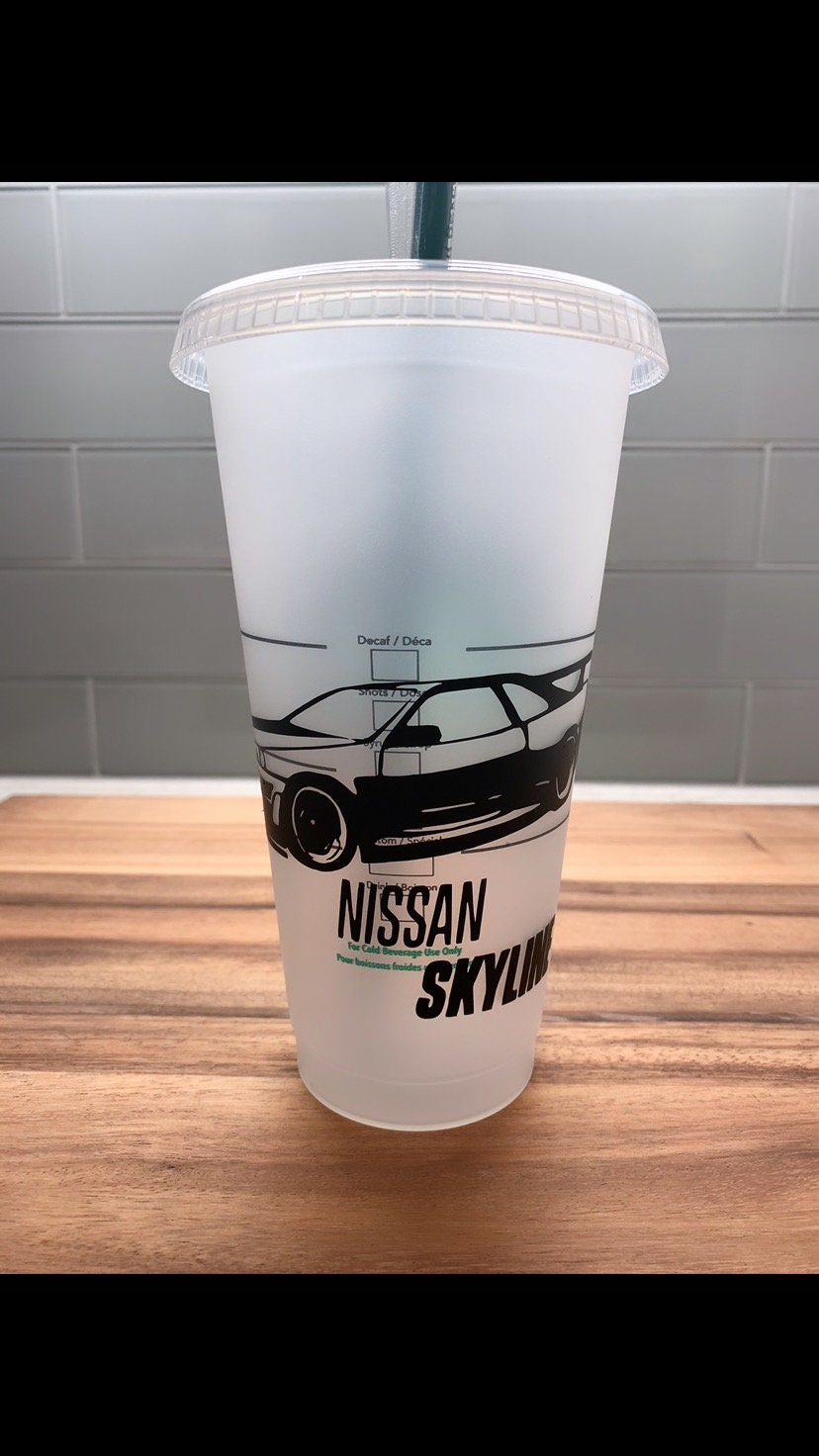 Skyline Car Starbucks Cup Car Starbucks Cups Car Cups - Etsy