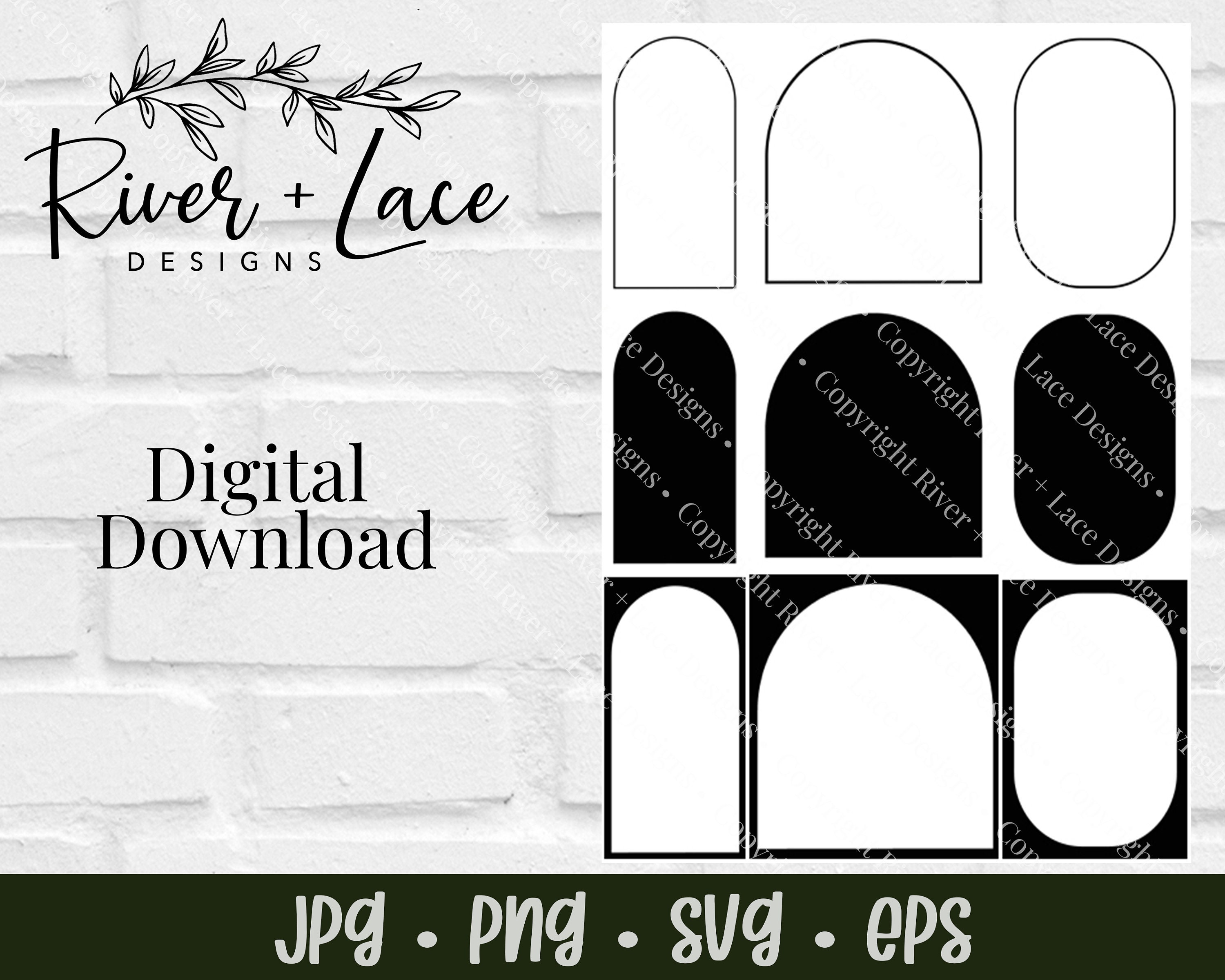 Tall Arch Svg, Arch Digital Files, Modern Shape Png, Rounded Rectangle Svg, Instagram Post ...