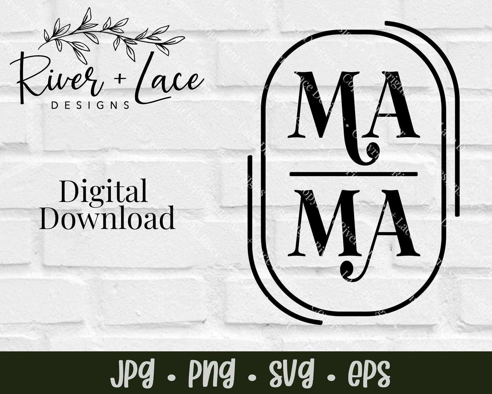 Mama Arch Svg, Modern Mama Svg, Retro Mama Svg, Rounded Rectangle Mama ...