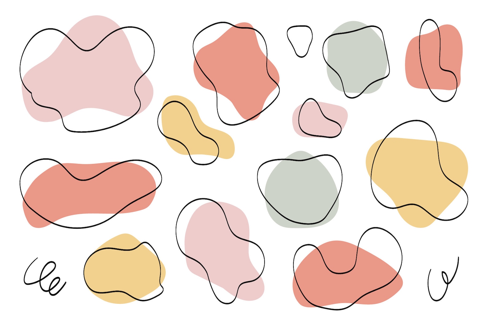 438 Scribbles & Doodles and Scrawls, Hand Drawn Doodle Collection, Pen ...