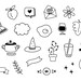 47 Black and White Doodle Icons Hand Drawn Doodle Collection - Etsy