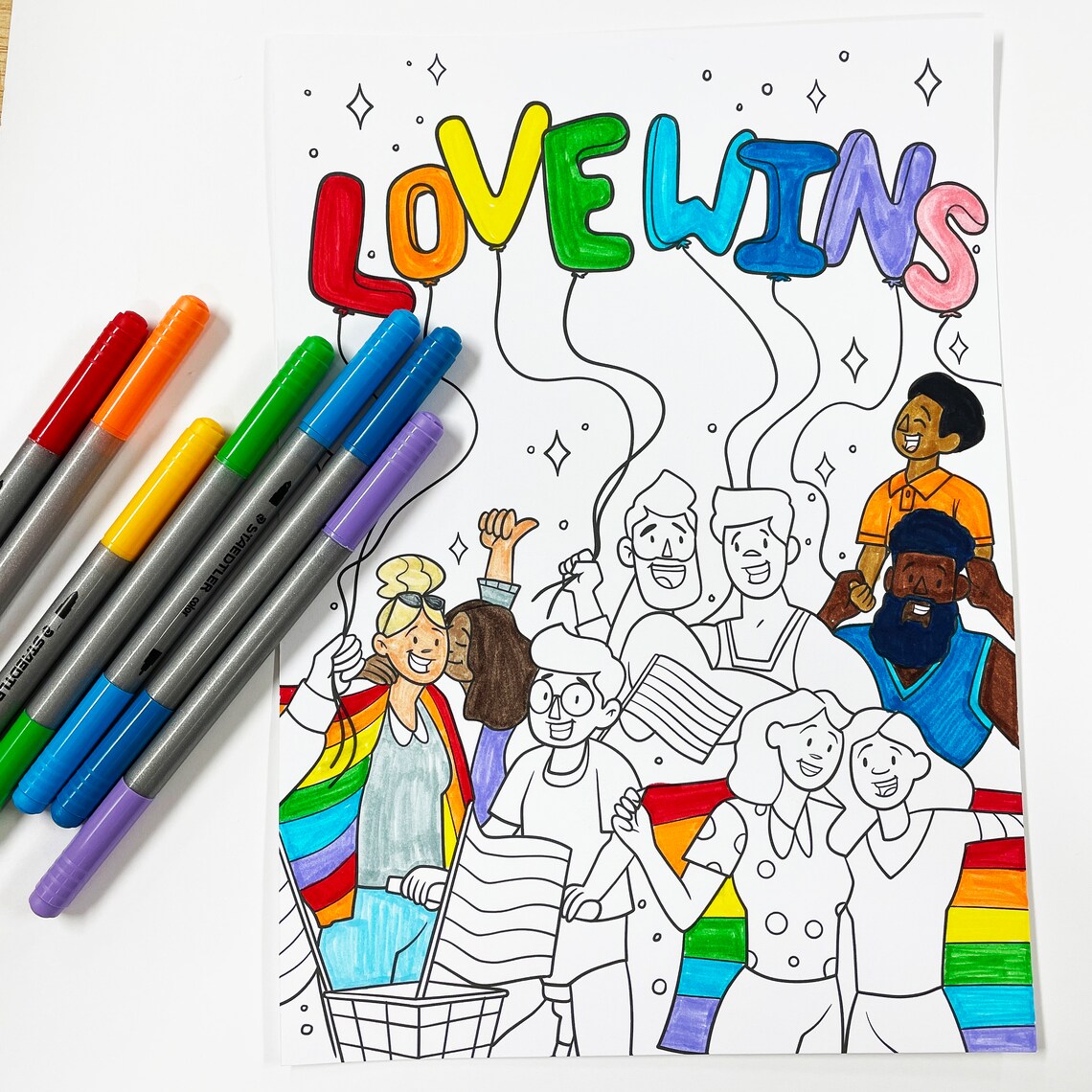 Digital Download Pride Coloring Book Pride Month Coloring - Etsy