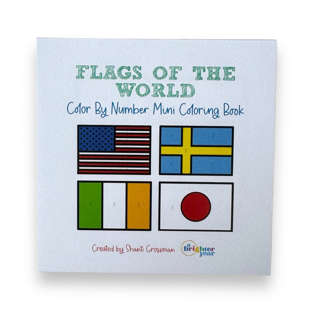 Flags of the World Color by Number Mini Coloring Book, Summer Games ...
