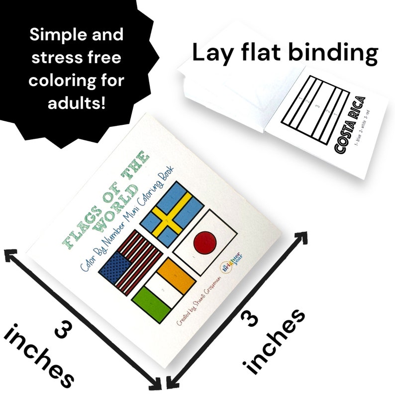 Flags of the World Color by Number Mini Coloring Book - Etsy Australia