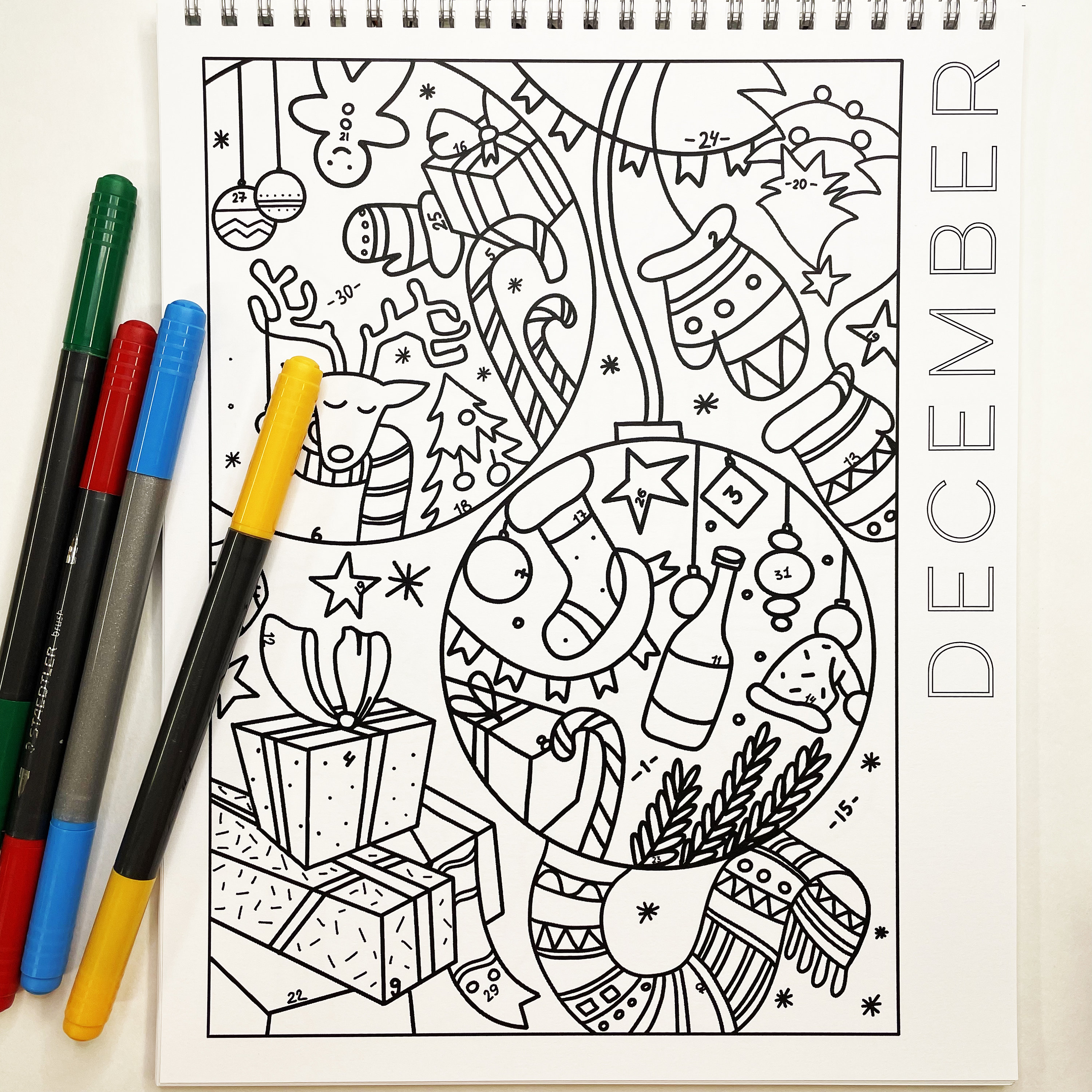 December Coloring Pages