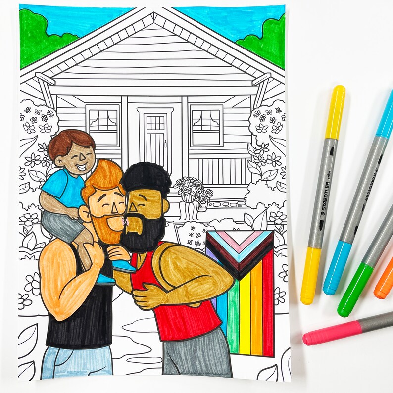 Digital Download Gay LGBTQ Pride Coloring Book Pride Month - Etsy
