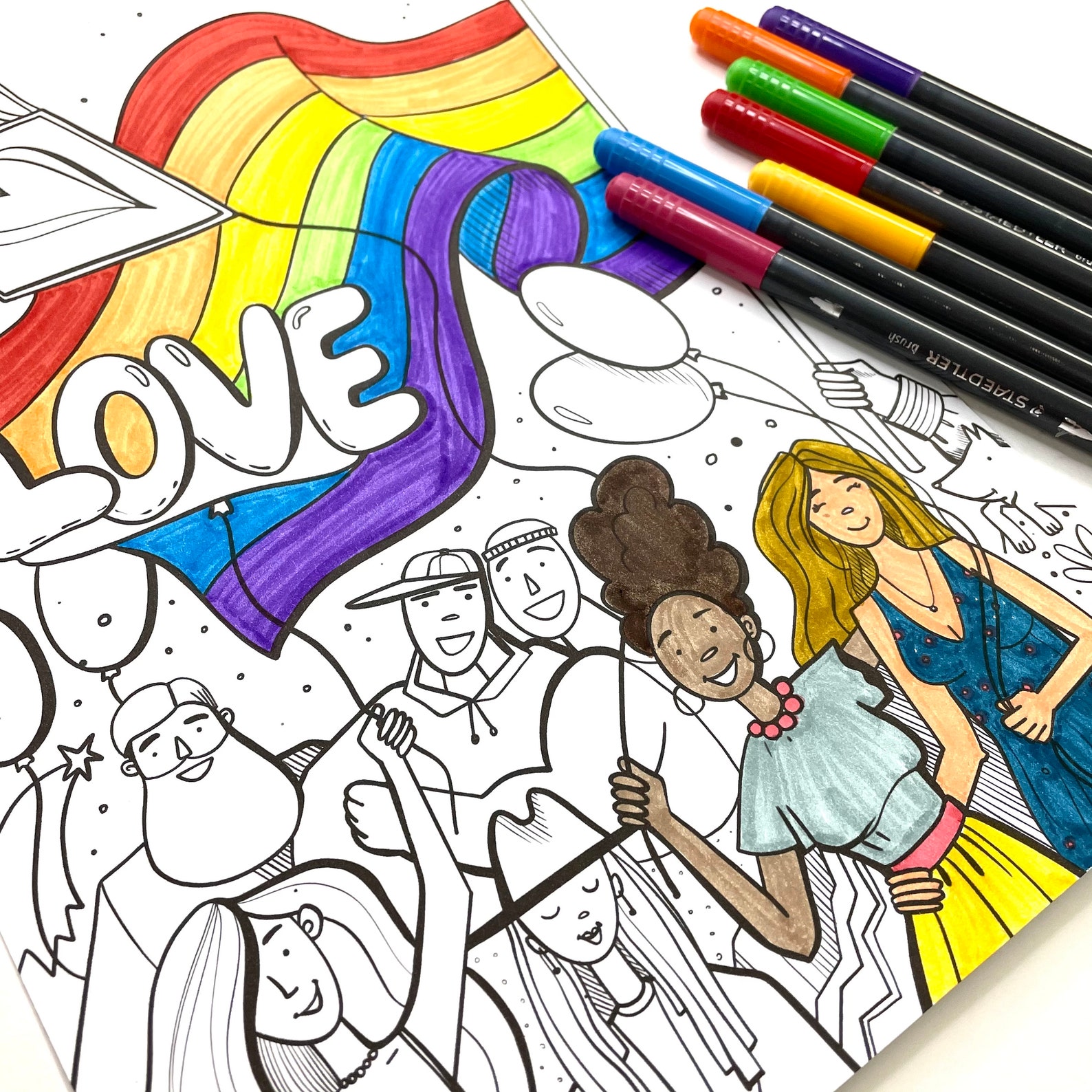 Digital Download Pride Coloring Calendar Pride Month - Etsy