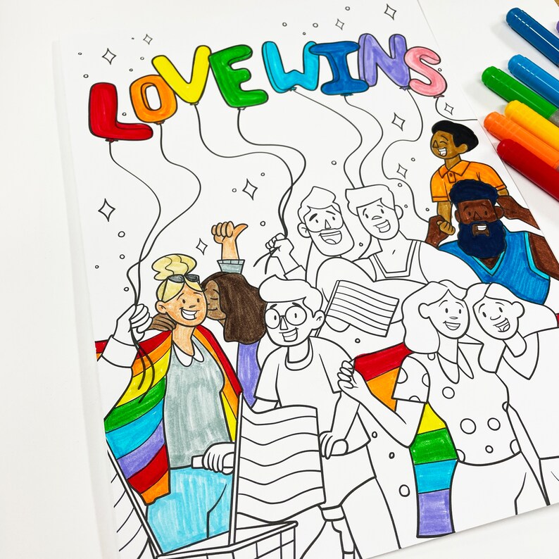 Digital Download Pride Coloring Book Pride Month Coloring - Etsy