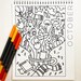 Digital Download October Coloring Calendar October - Etsy