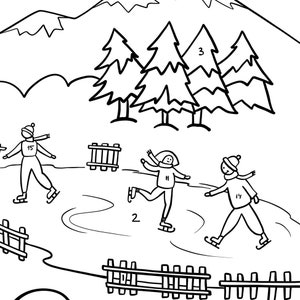 Christmas Countdown Coloring Calendar: Advent Activity (digital ...