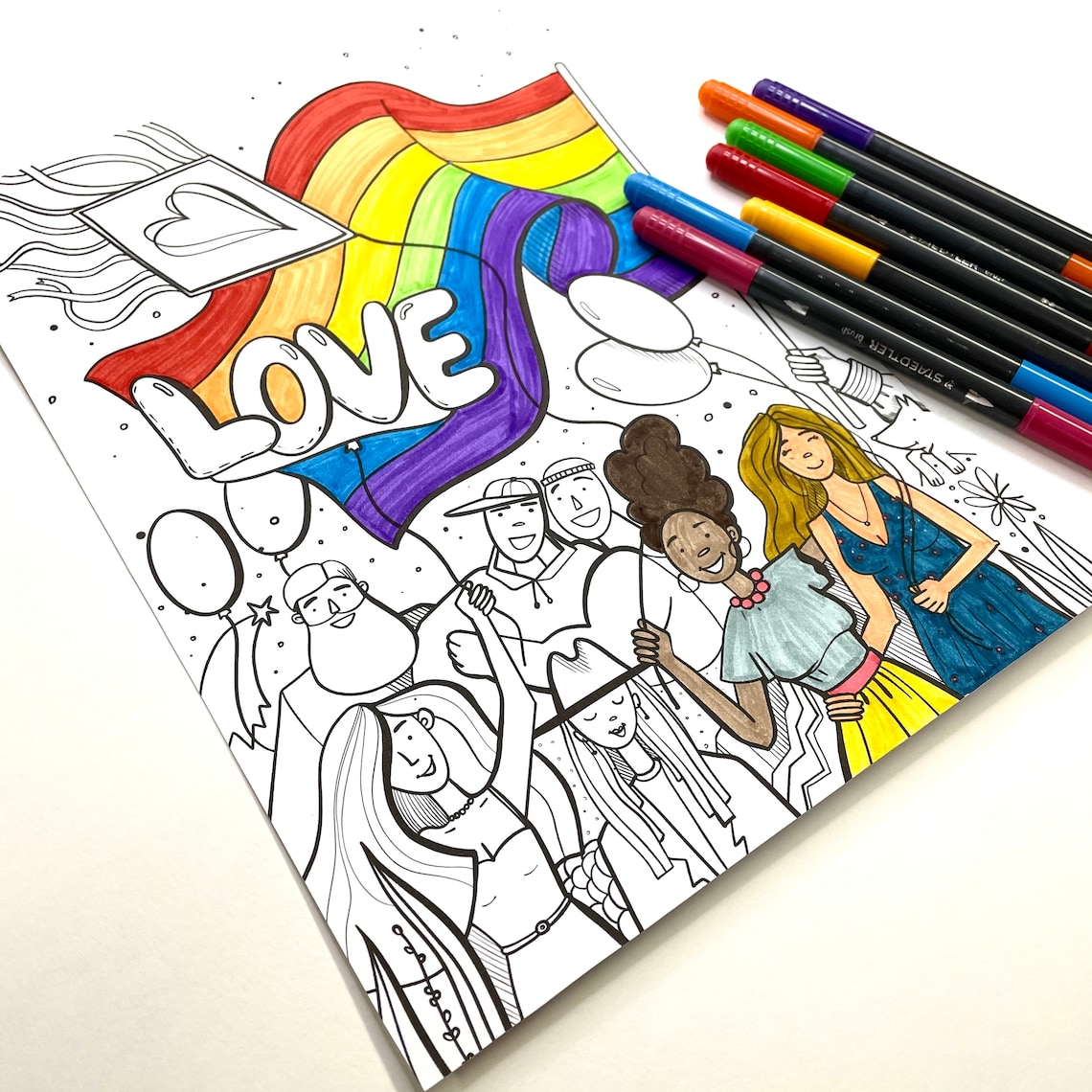 Digital Download Pride Coloring Calendar Pride Month - Etsy