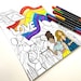 Digital Download Pride Coloring Calendar, Pride Month Coloring Page ...