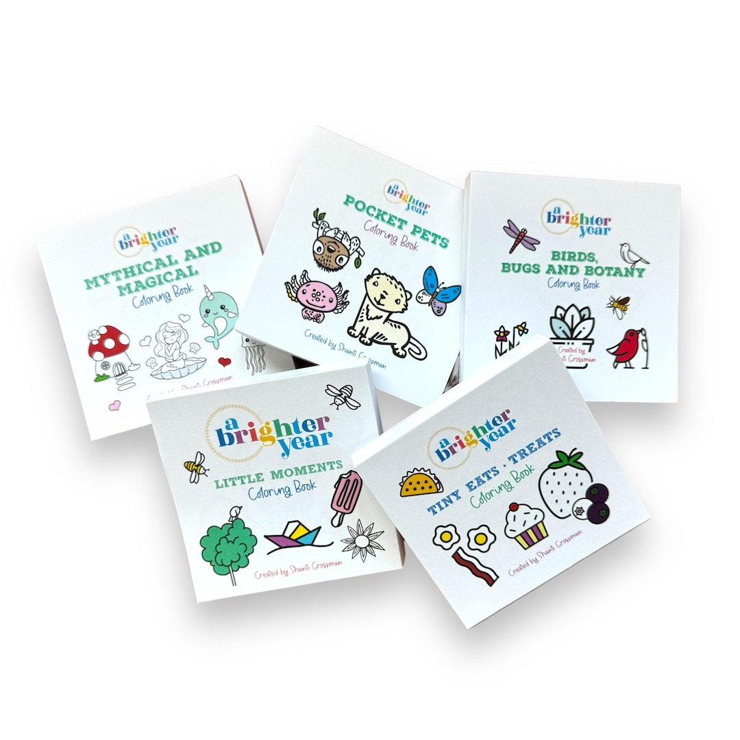Best-sellers 5-pack Bundle - Mini Coloring Books, Gift for Yourself ...