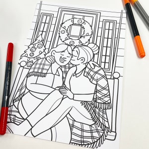 Digital Download - LGBTQ+ Christmas, LGBTQ+ Holiday, Pride Coloring ...