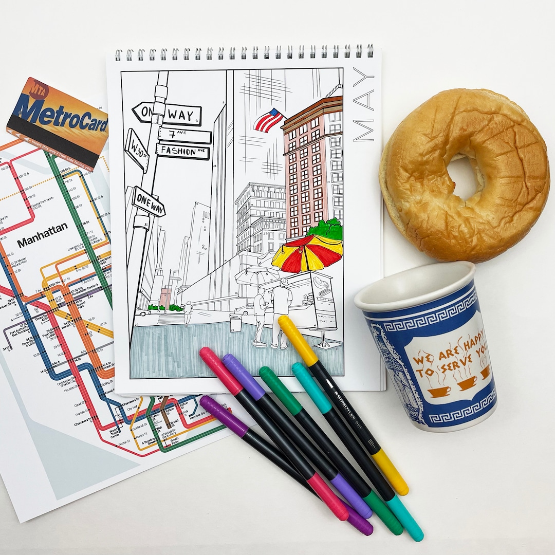 Digital Download - May Coloring Calendar, May Coloring Page, Spring ...