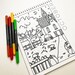 Digital Download October Coloring Calendar, October Coloring Page, Fall ...