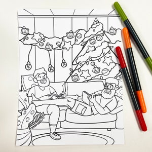 Digital Download LGBTQ Christmas, LGBTQ Holiday, Pride Coloring Page ...