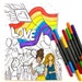 Digital Download Pride Coloring Calendar, Pride Month Coloring Page ...