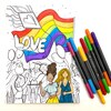 Digital Download Pride Coloring Calendar, Pride Month Coloring Page ...