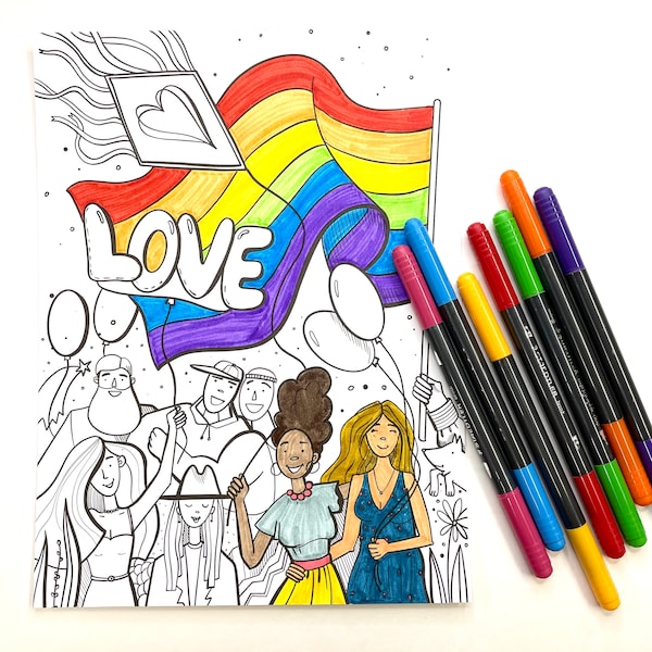 Lgbtq Coloring Books - Etsy
