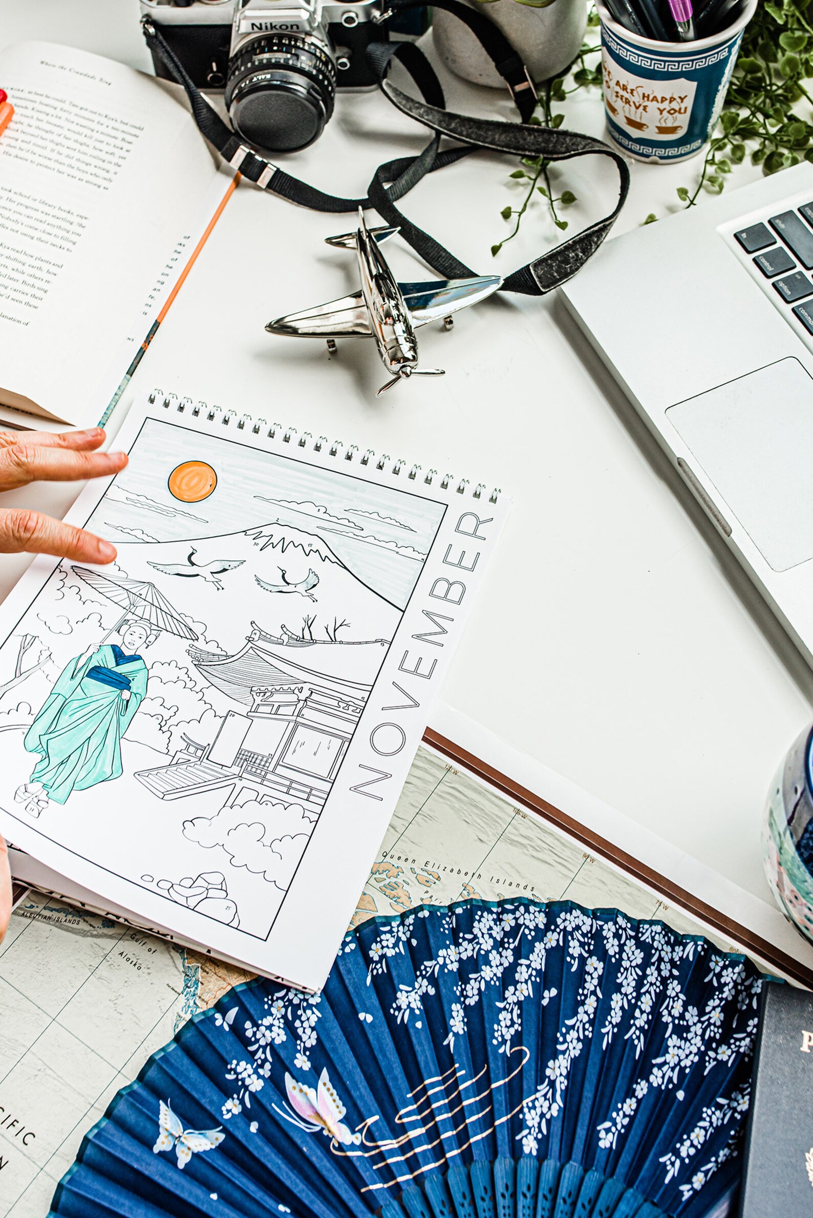 Digital Download November Coloring Calendar November | Etsy