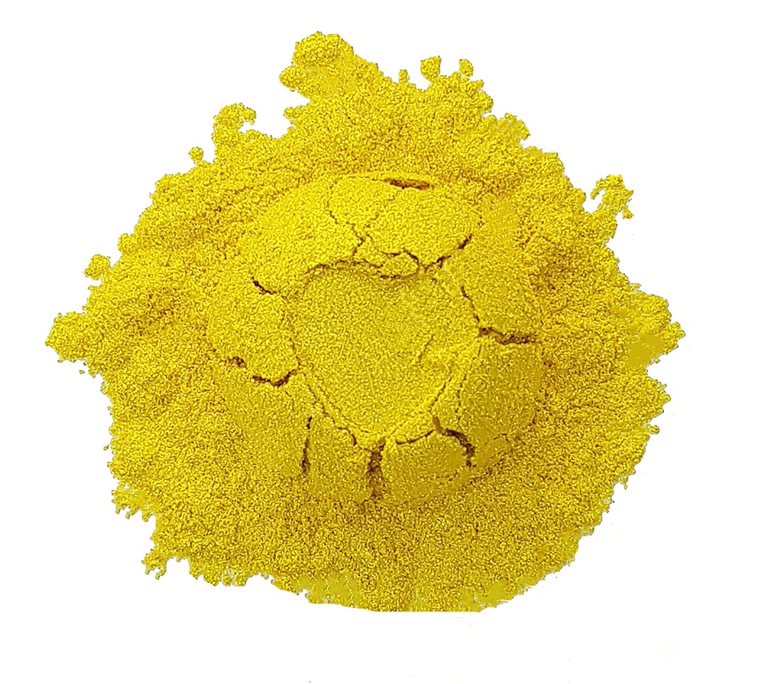 Yellow Glitter Cosmetic Grade Pearl Mica Powder Pigment for Epoxy Resin ...