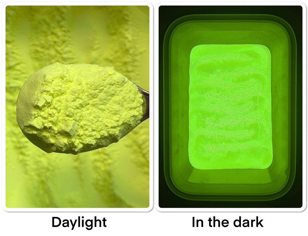 Bright True Premium Yellow Glow in the Dark Cosmetic Grade - Etsy