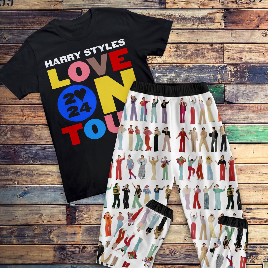 Harry Styles Love on Tour 2024 Pajamas Set, Personalized Family Pajamas ...
