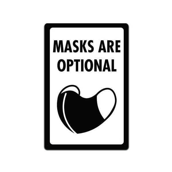 Masks Optional Sign - Etsy