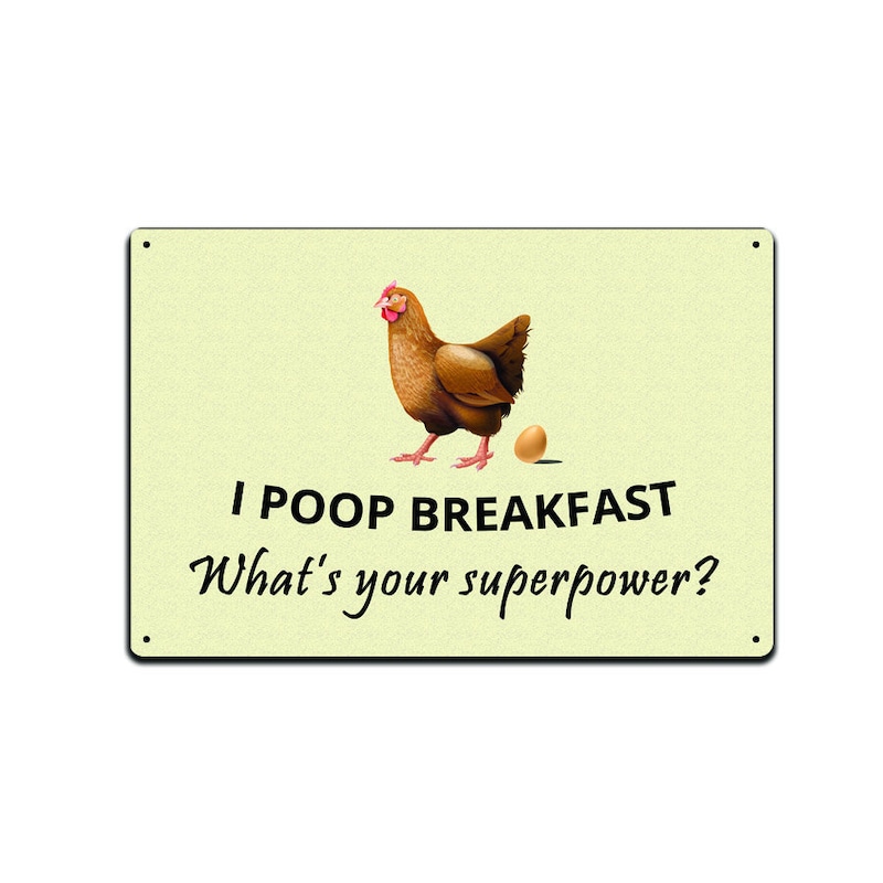 Chicken Poop Sign - Etsy