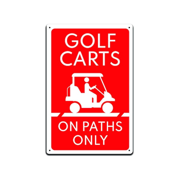 Metal Golf Cart Parking Sign - Etsy